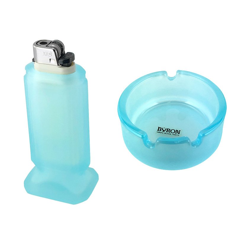 BYRON Ashtray-Lighter set - BY-220-501-BL